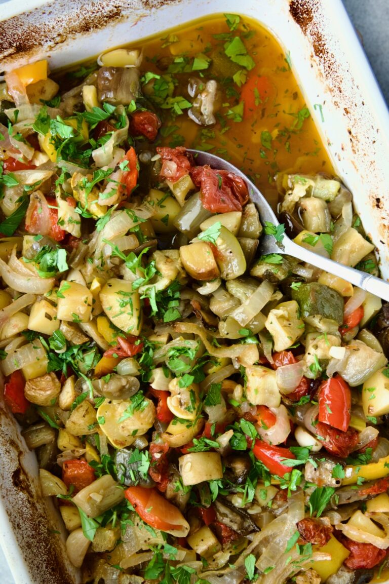 Briam (Greek Roasted Vegetables) - The Essence of Summer!