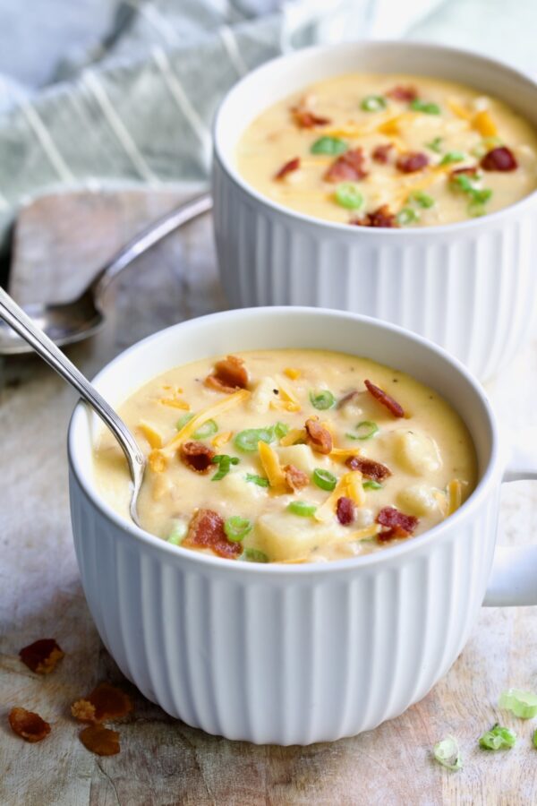 Potato Cheese Soup Recipe - With Bacon!
