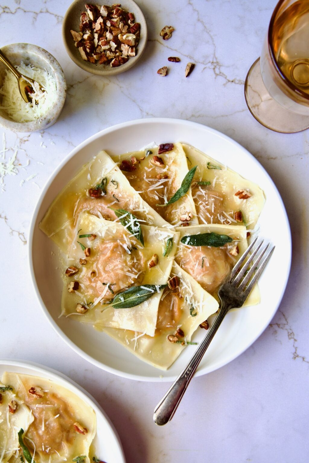 Pumpkin Ravioli Recipe with Sage Brown Butter