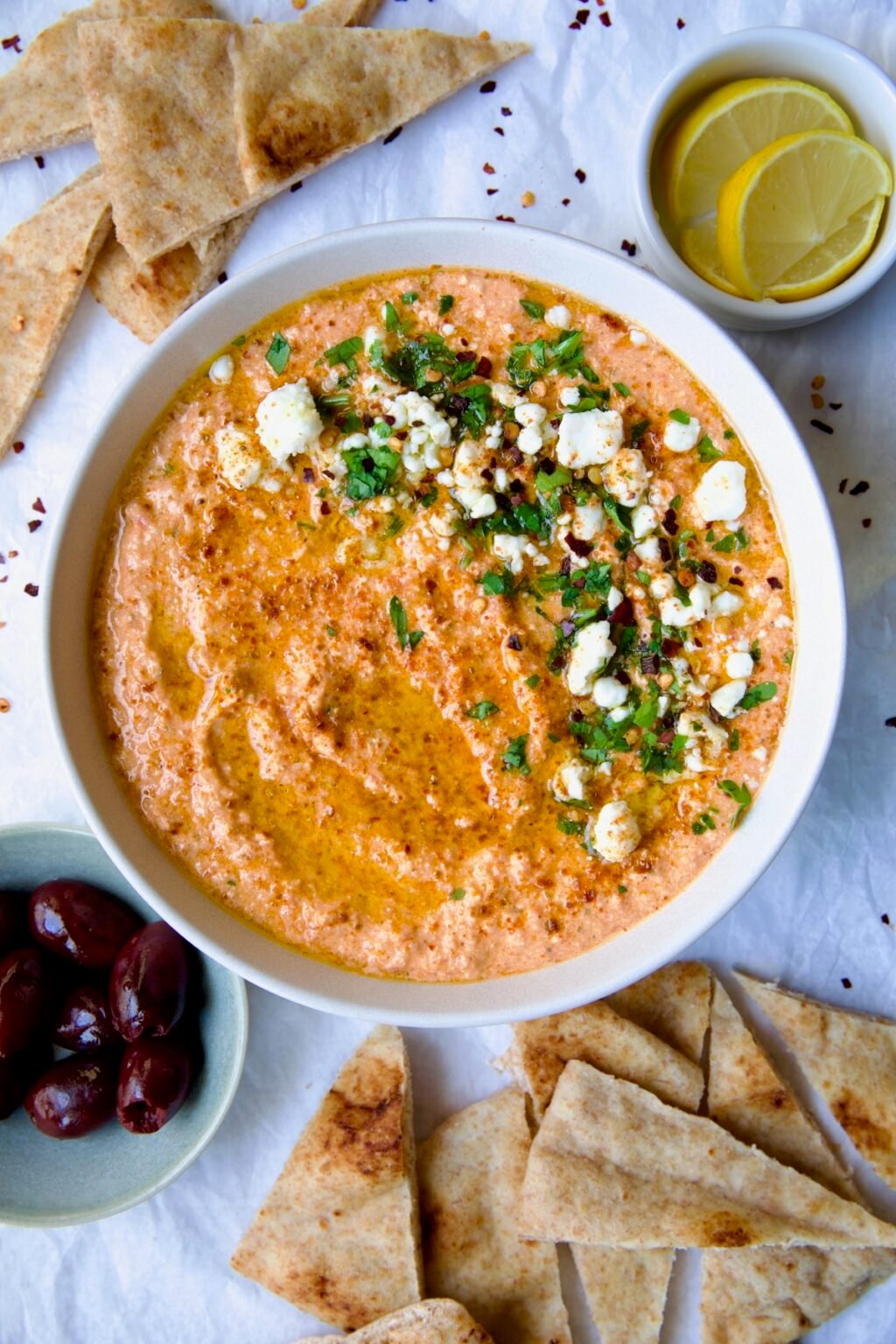 Spicy Feta Dip Recipe (Tirokafteri) - From A Chef's Kitchen
