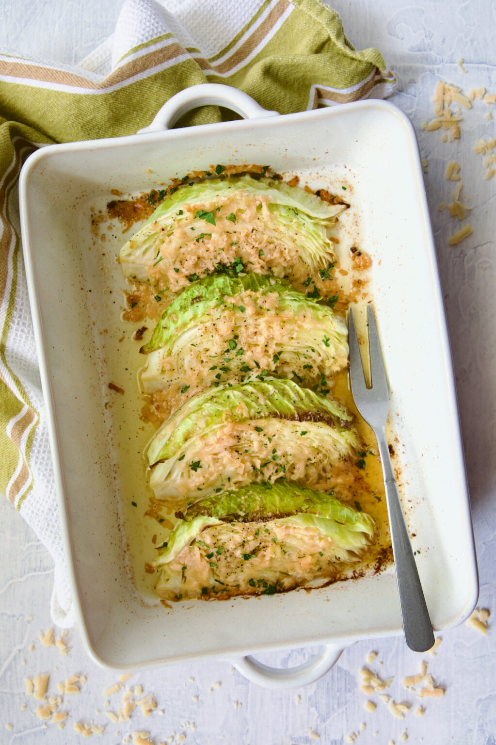 Baked Cabbage Wedge Recipe - From A Chef's Kitchen