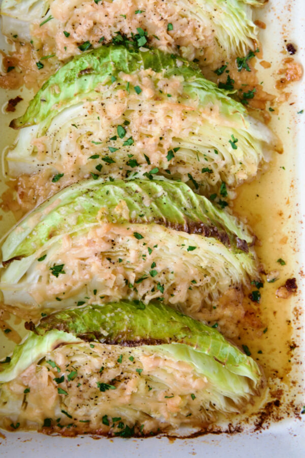 Baked Cabbage Wedge Recipe - From A Chef's Kitchen