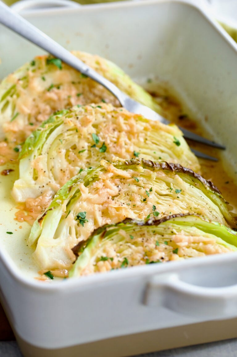 Baked Cabbage Wedge Recipe - From A Chef's Kitchen