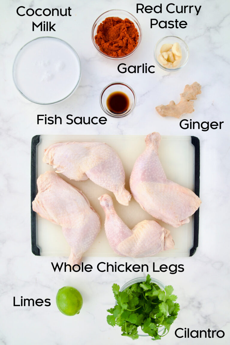Thai Red Curry Chicken Legs Recipe - From A Chef's Kitchen