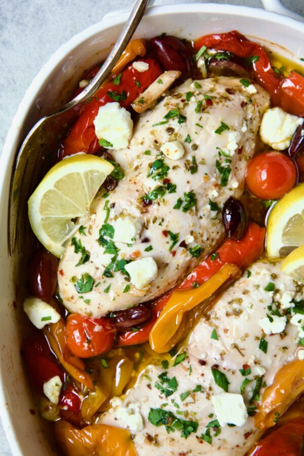 Baked Greek Chicken Recipe - So Easy! - From A Chef's Kitchen