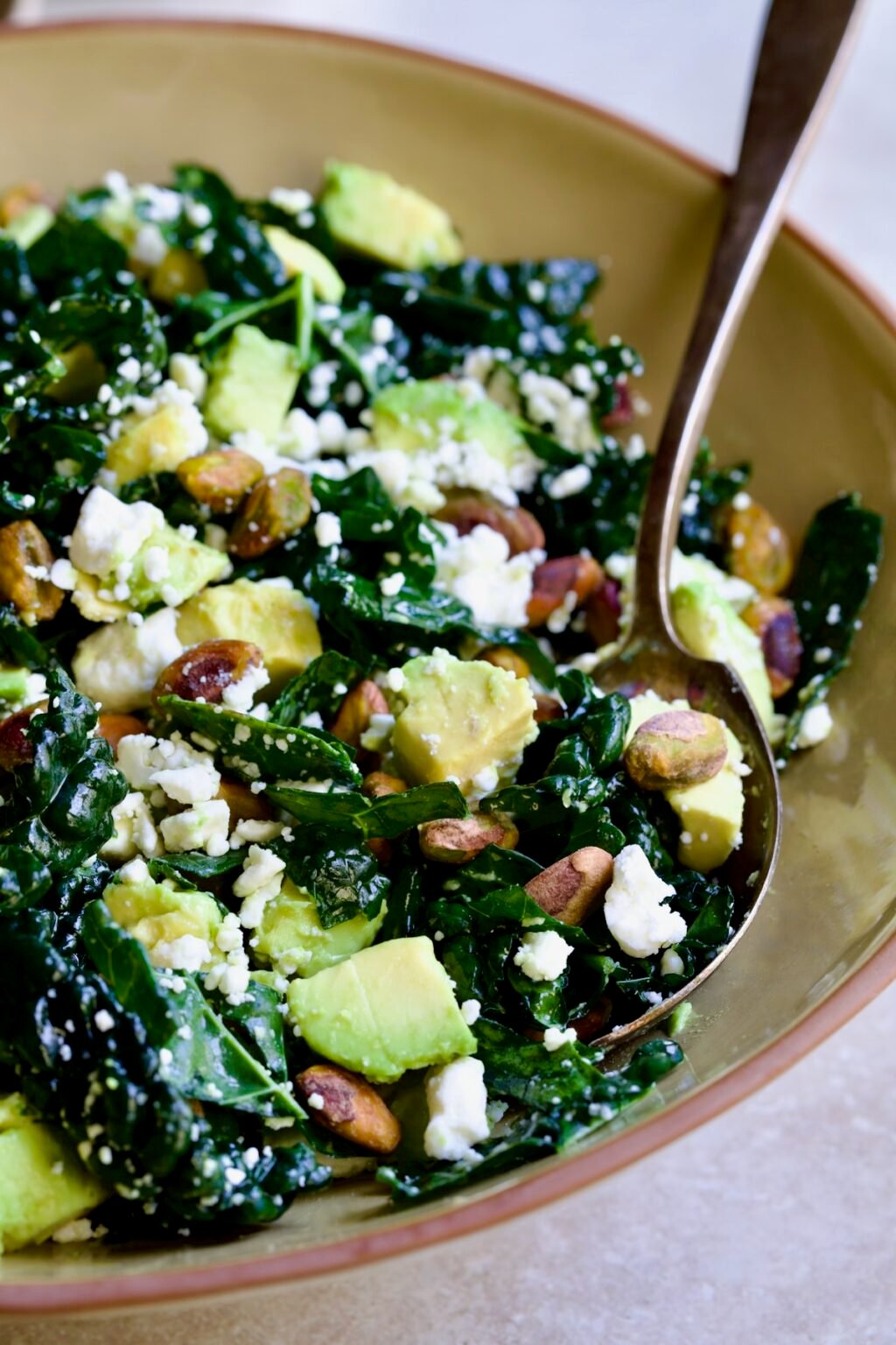 Tuscan Kale Salad Recipe with Lemon Tahini Dressing