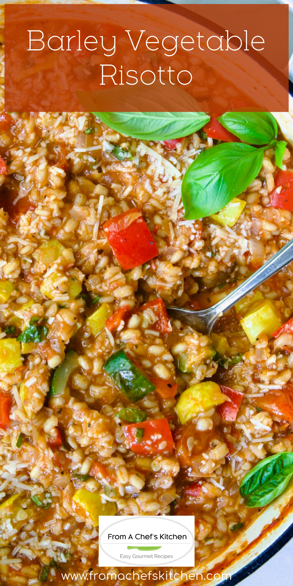 Barley Vegetable Risotto with Late Summer Vegetables