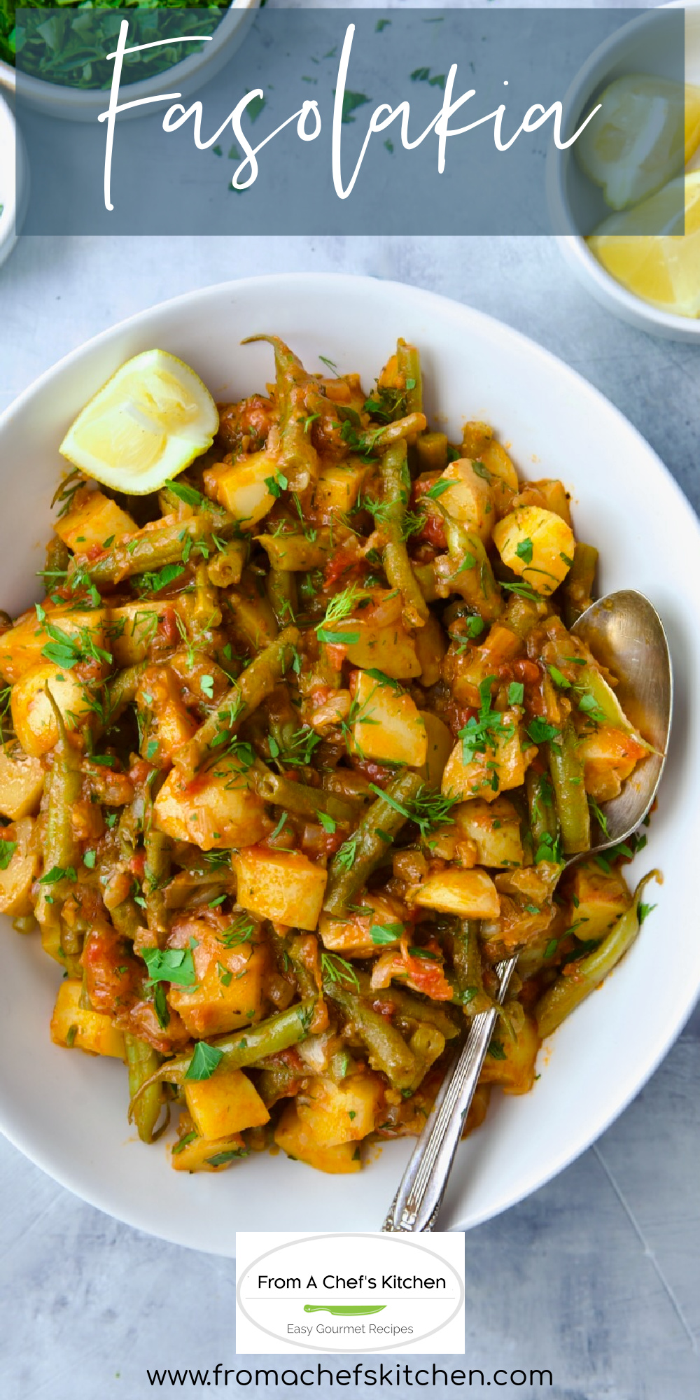 Fasolakia Recipe - Greek Green Beans and Potatoes