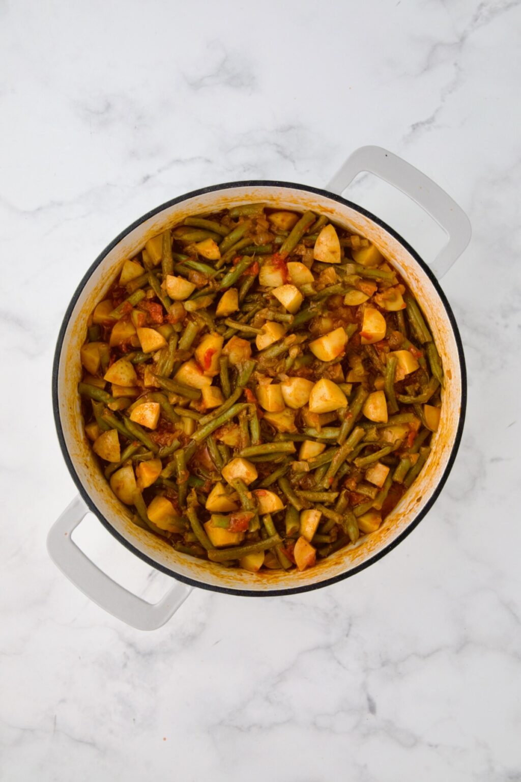 Fasolakia Recipe - Greek Green Beans and Potatoes