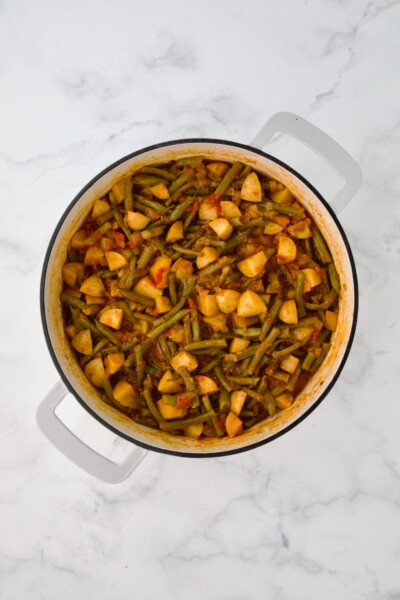 Fasolakia Recipe - Greek Green Beans and Potatoes