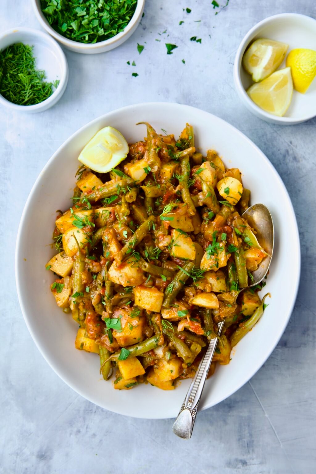 Fasolakia Recipe - Greek Green Beans and Potatoes