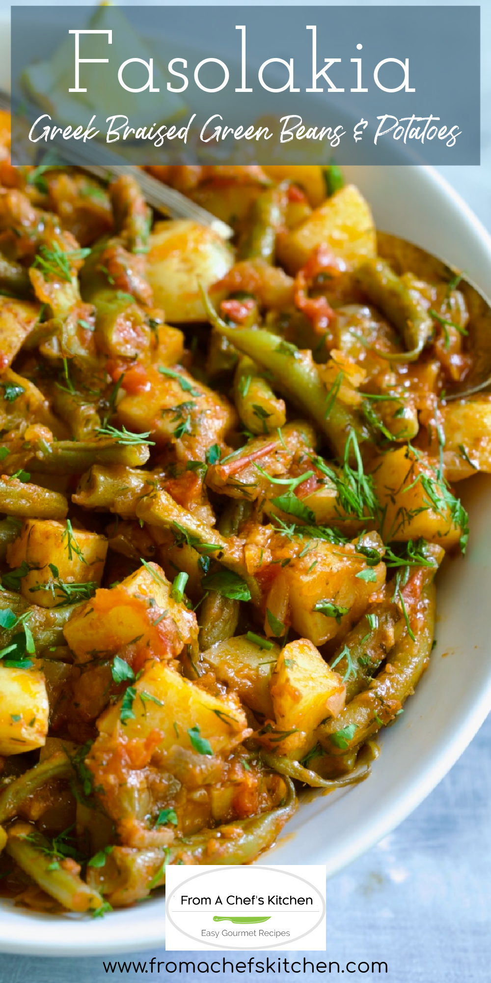 Fasolakia Recipe - Greek Green Beans and Potatoes