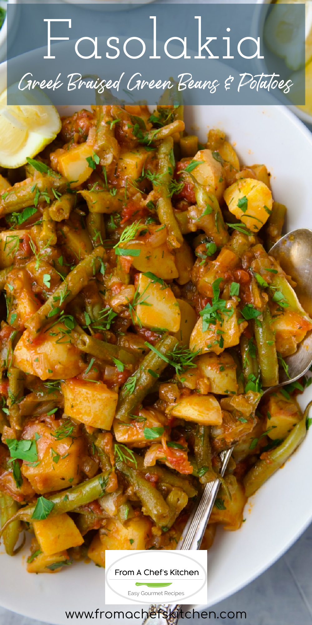 Fasolakia Recipe - Greek Green Beans and Potatoes