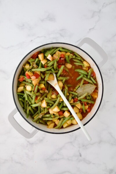 Fasolakia Recipe - Greek Green Beans and Potatoes