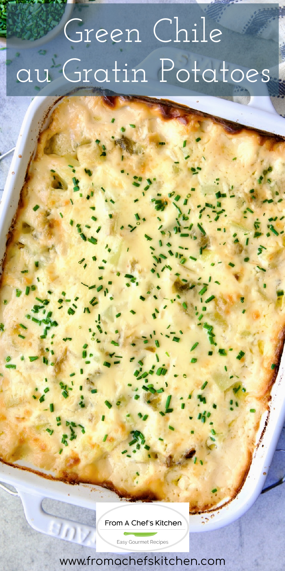 Deliciously Cheesy: Au Gratin Potatoes with Hatch Green Chiles