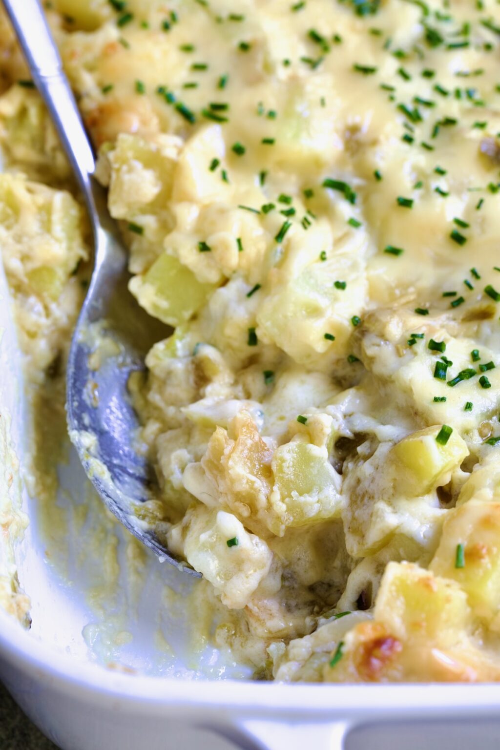 Deliciously Cheesy: Au Gratin Potatoes with Hatch Green Chiles
