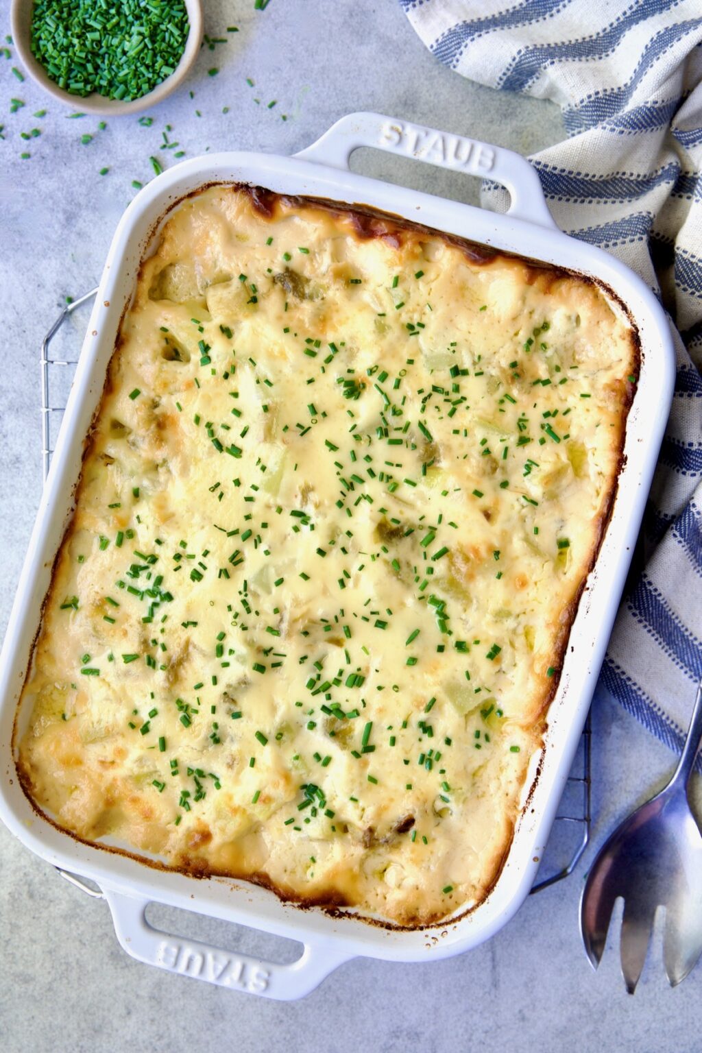 Deliciously Cheesy: Au Gratin Potatoes with Hatch Green Chiles
