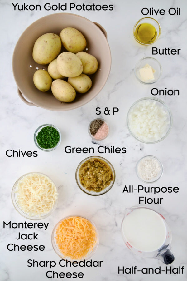 Deliciously Cheesy: Au Gratin Potatoes with Hatch Green Chiles