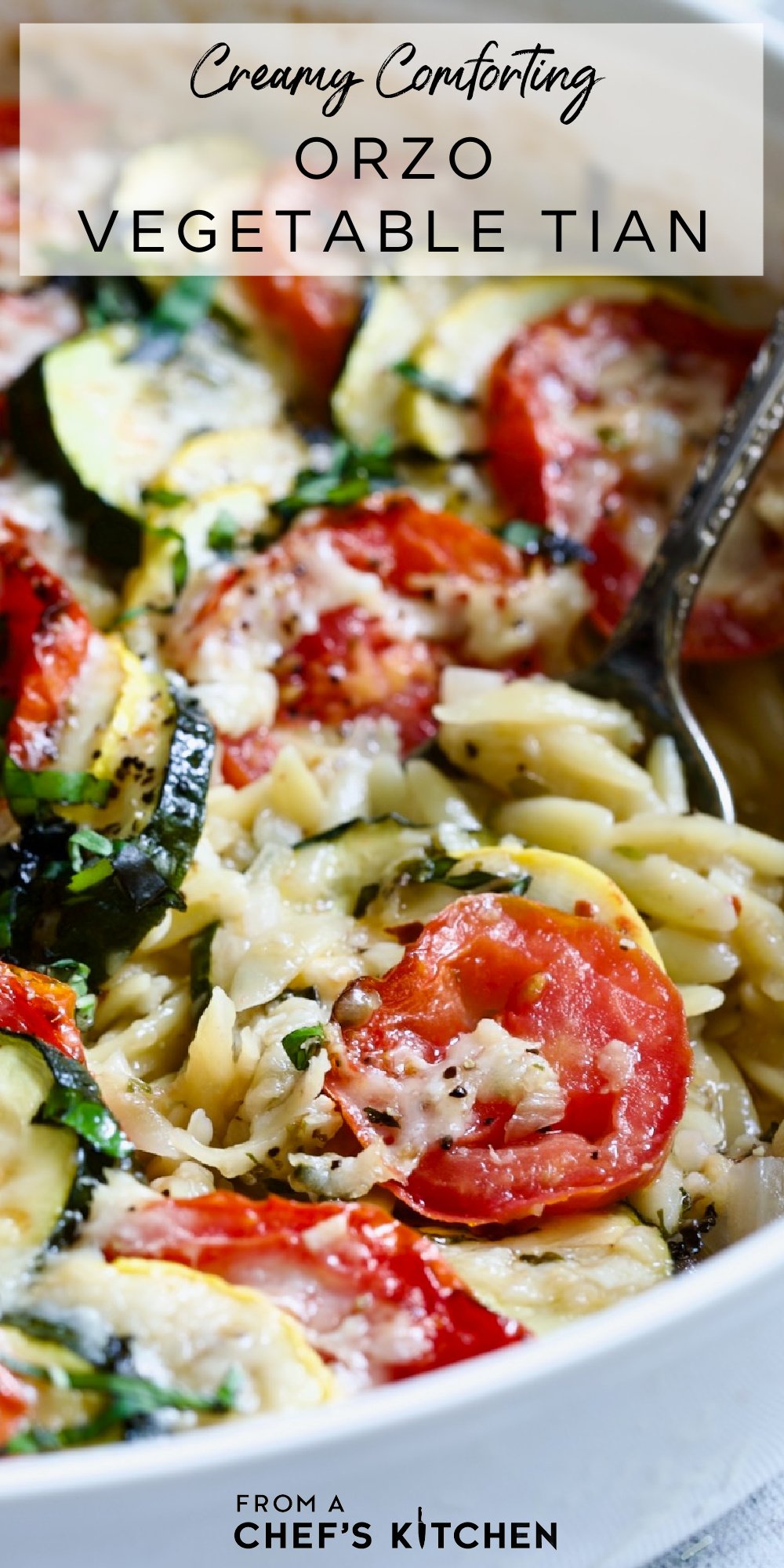 Orzo Vegetable Tian: A Beautiful Side Dish